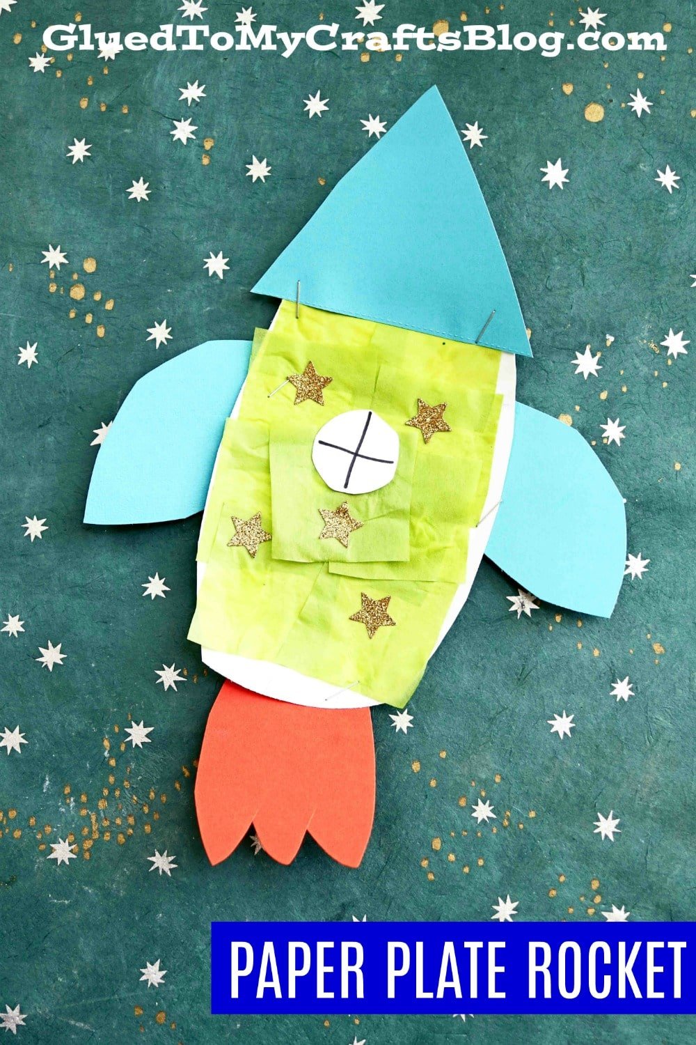 Paper Plate Rocket Outer Space Craft