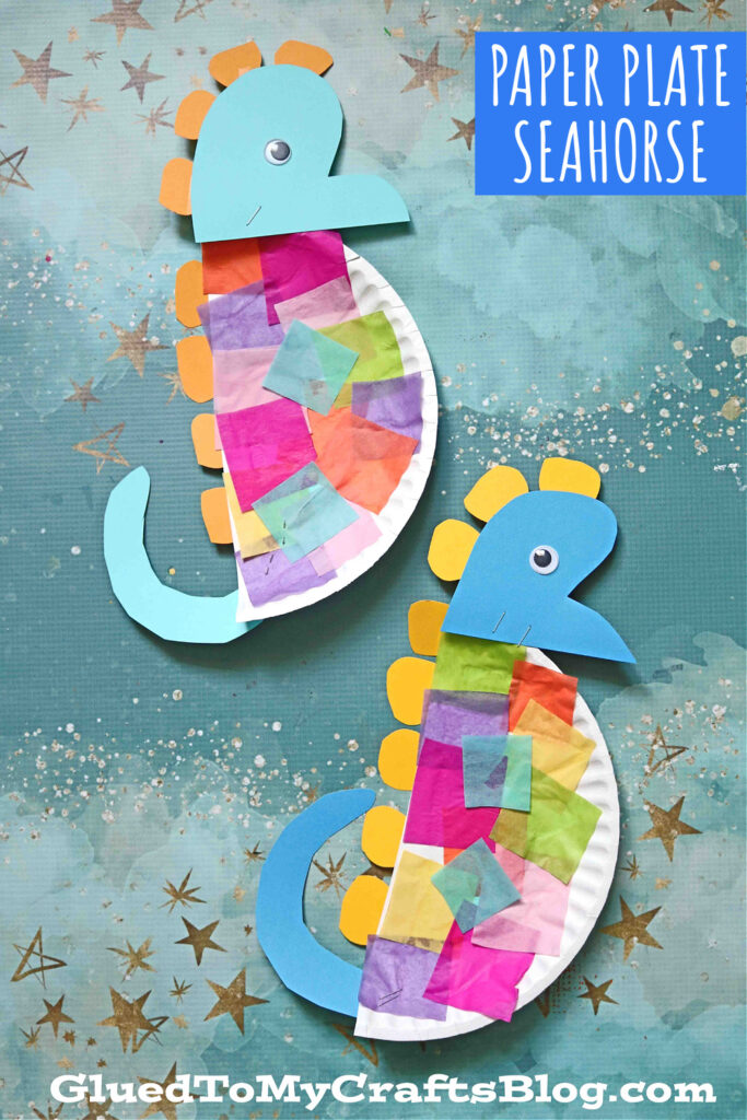 Paper Plate Seahorse Craft Idea