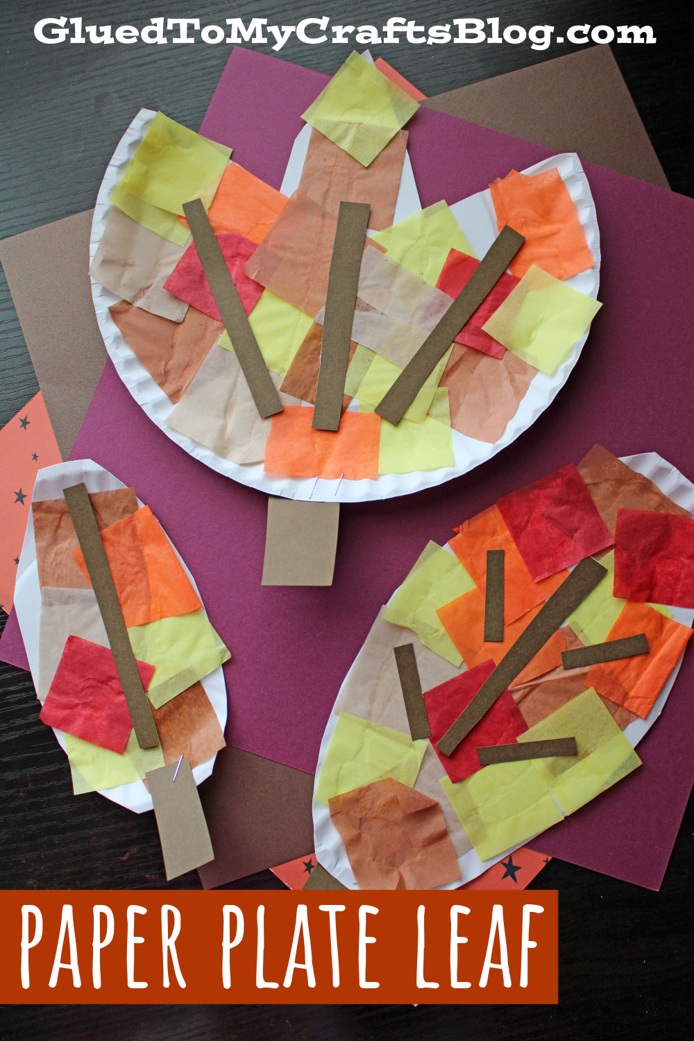Tissue Paper & Paper Plate Leaf Craft