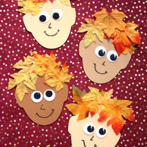 Silly Leaf Hair Craft Idea For Fall