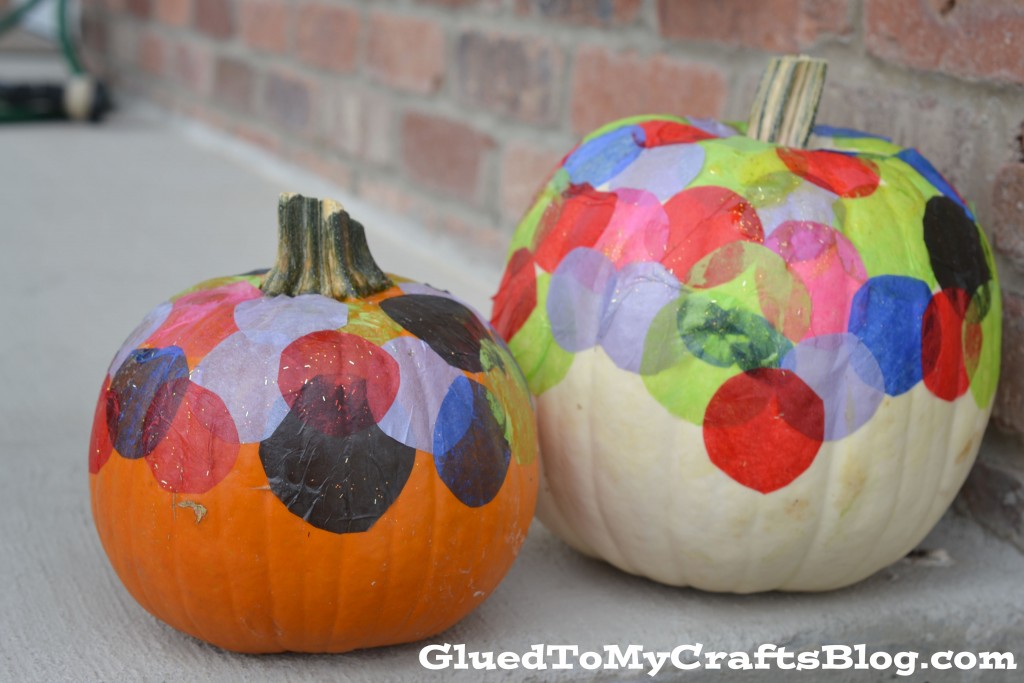 Mosaic Pumpkins For Halloween Decor