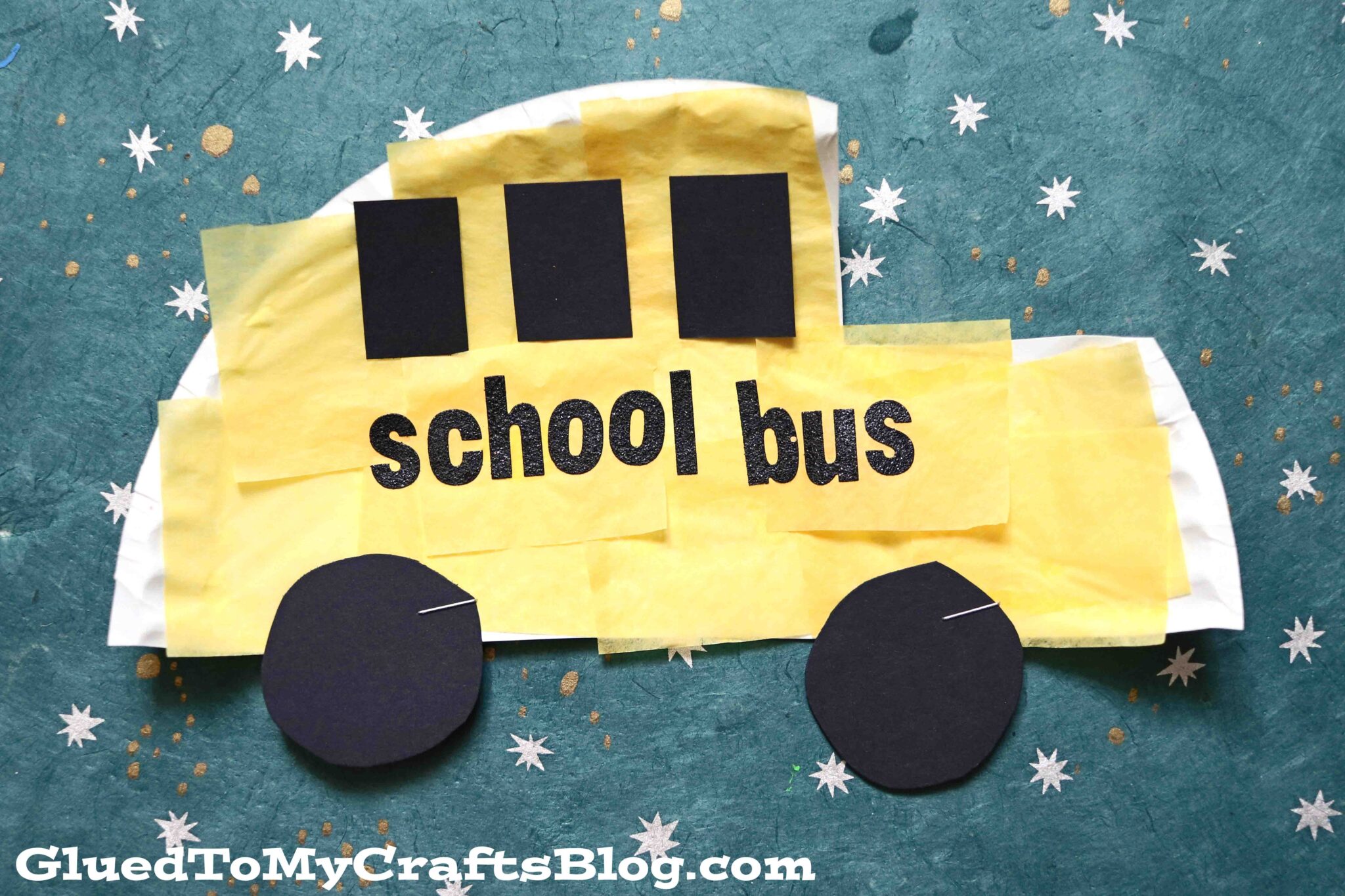 Paper Plate School Bus Craft
