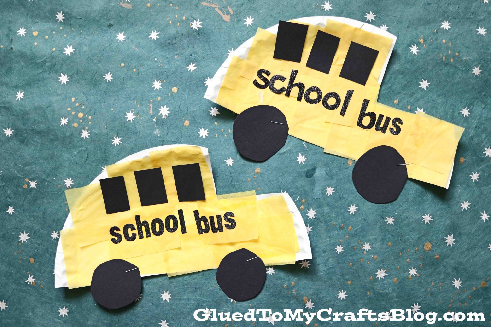 Paper Plate School Bus Craft