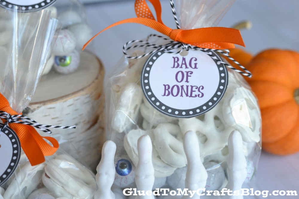 White Pretzel "Bag of Bones" Gift