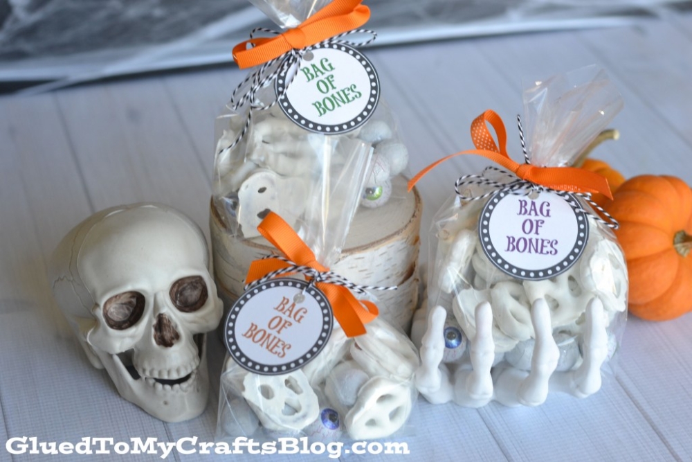 White Pretzel "Bag of Bones" Gift