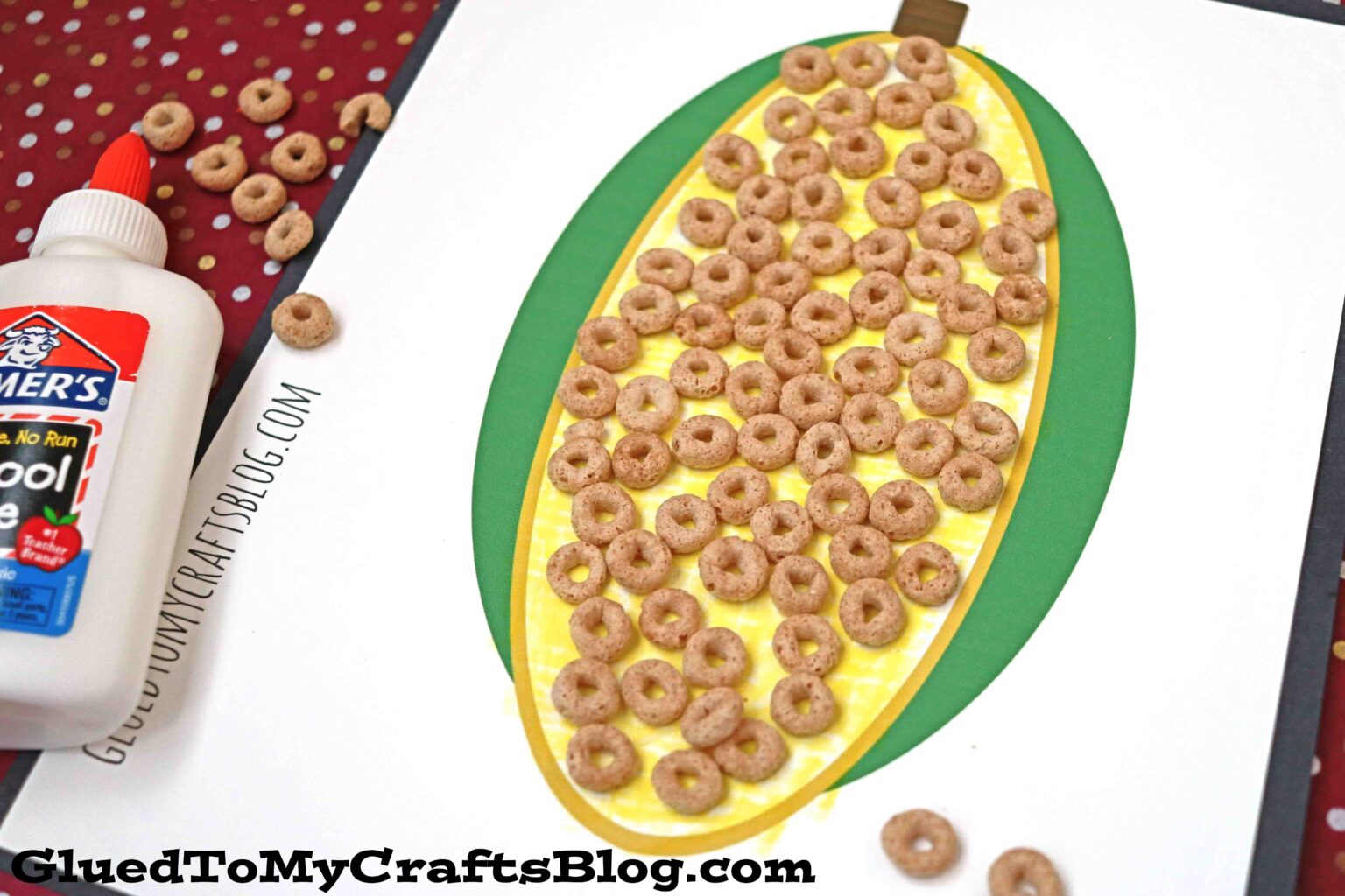 Cheerio Corn on the Cob Craft