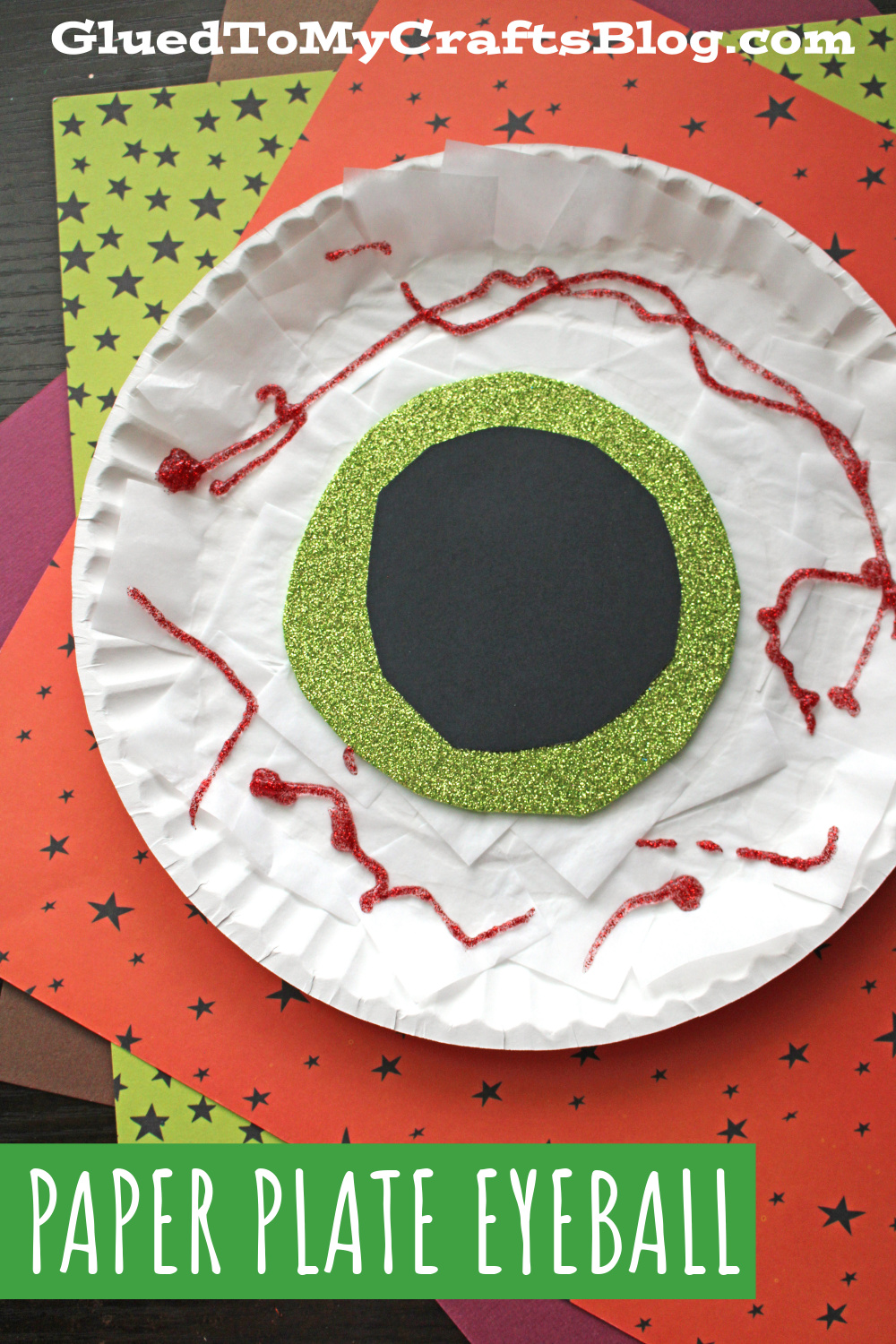 Paper Plate Eyeball Craft Idea For Halloween