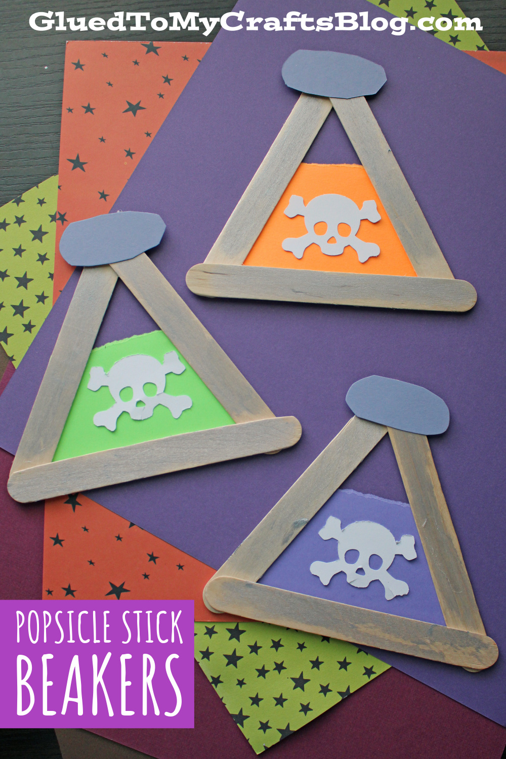 Popsicle Stick Science Beaker Craft Idea For Halloween