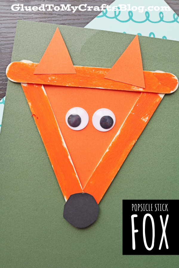 Paper & Popsicle Stick Fox
