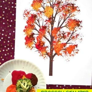 Tissue Paper & Paper Plate Leaf Craft