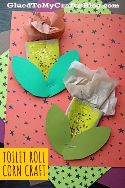 Toilet Paper Roll Corn Cob Craft Idea For Fall