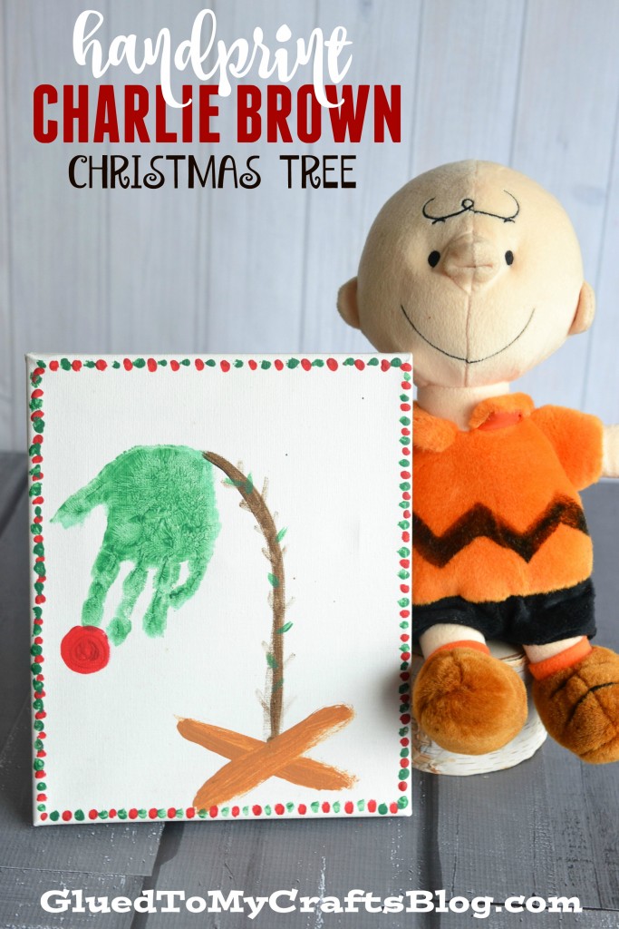 Handprint Charlie Brown Christmas Tree Keepsake