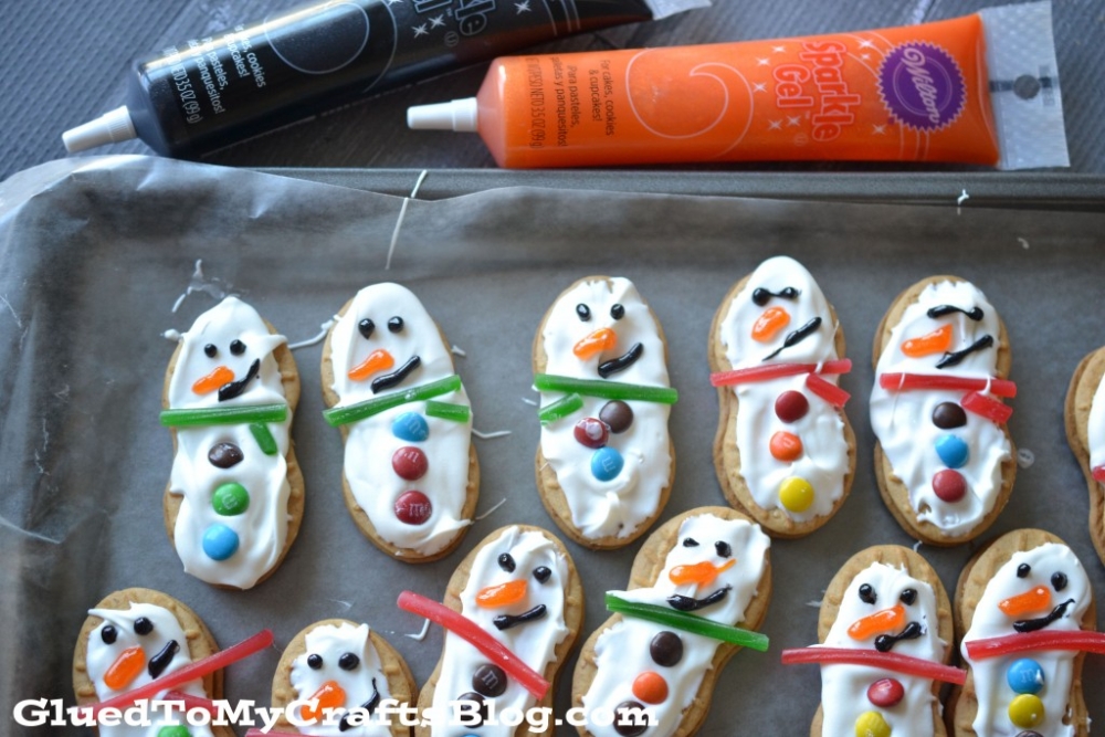 Nutter Butter Snowmen Cookies