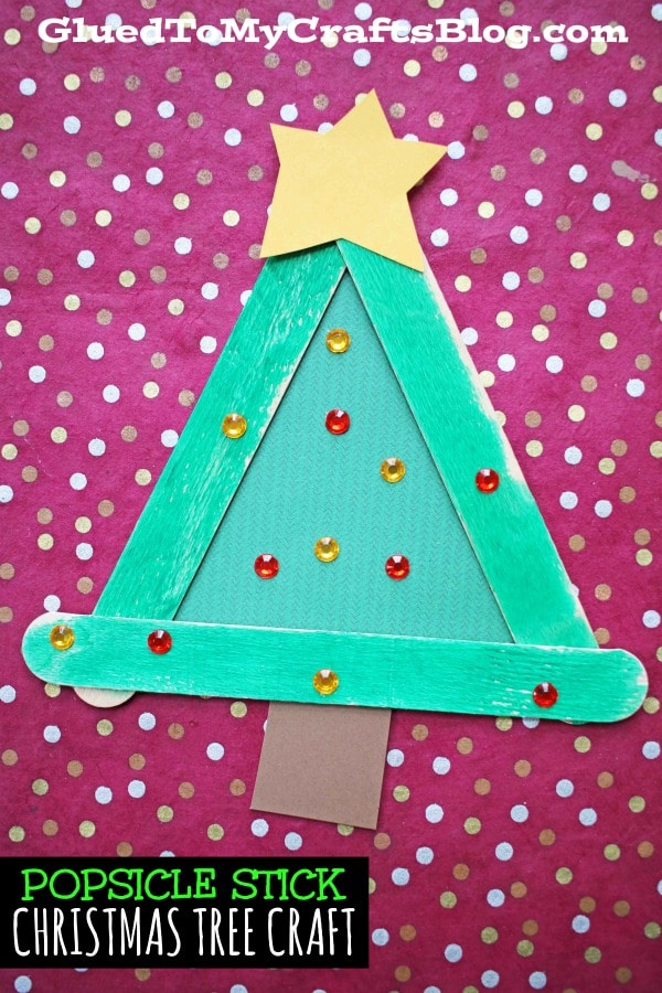 Popsicle Stick Christmas Trees