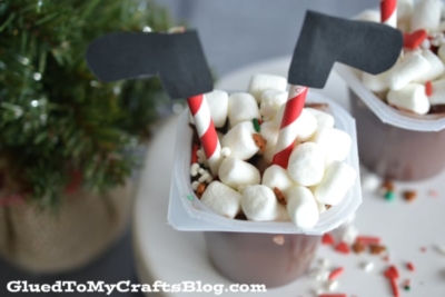 Santa Stuck In The Chimney Pudding Snack