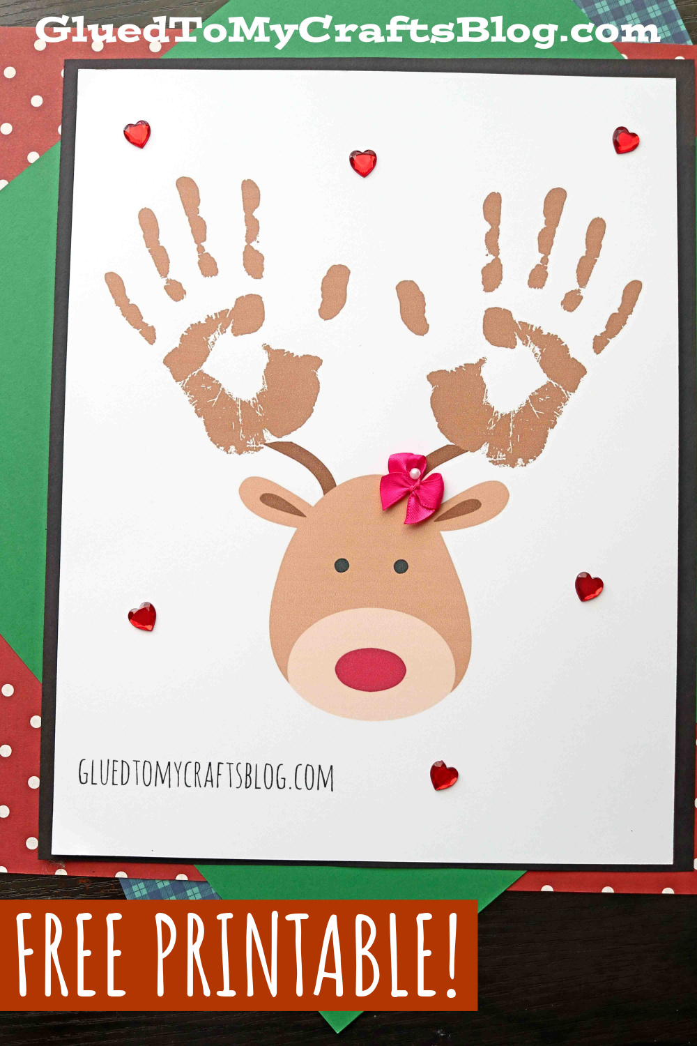 Handprint Reindeer Keepsake For Christmas