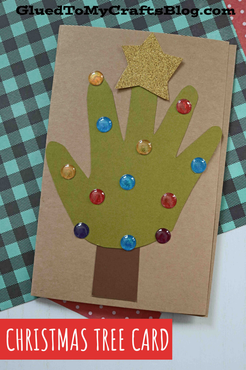 Handprint Christmas Tree Cards For The Holidays