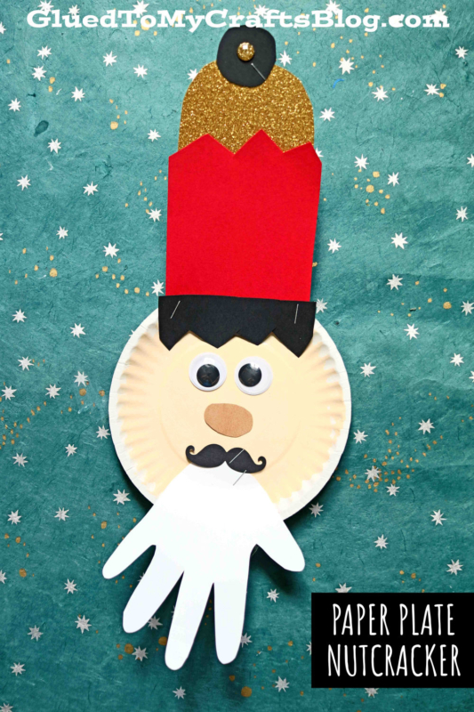 Paper Plate Nutcracker w/Handprint Beard