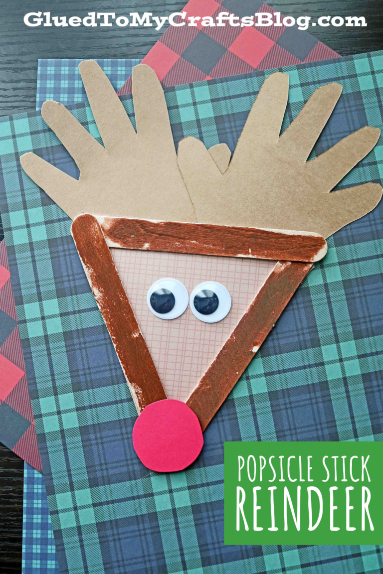 Popsicle Stick Reindeer Craft