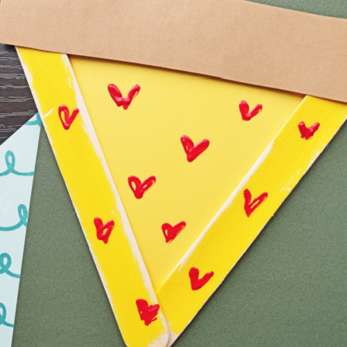 Popsicle Stick Pizza Slice Craft Idea