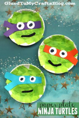 Paper Plate Ninja Turtle Craft Idea