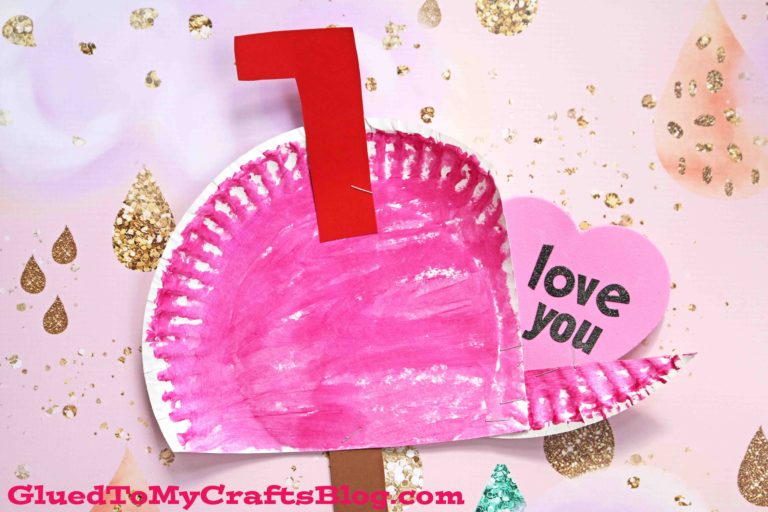 Paper Plate Valentine's Day Mailbox Craft