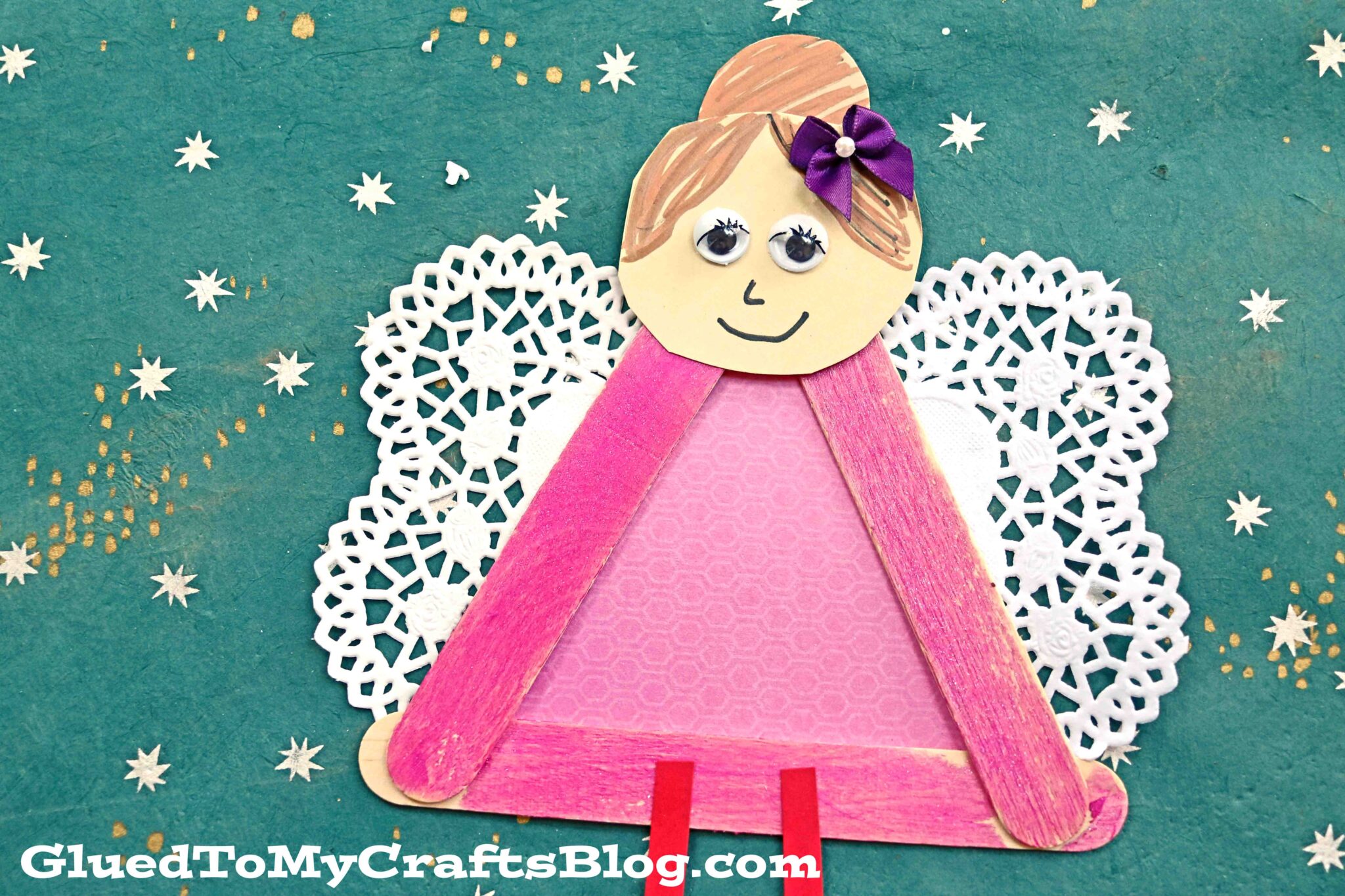 Popsicle Stick Garden Fairy Craft Idea