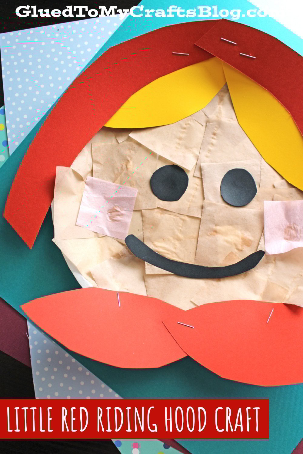 Paper Plate Little Red Riding Hood Craft