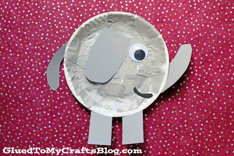 Paper Plate Elephant Craft Idea For Kids