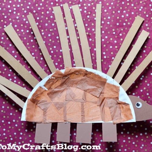 Craft Foam & Popsicle Stick Porcupine