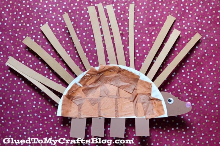 Paper Plate Porcupine Craft Idea For Kids