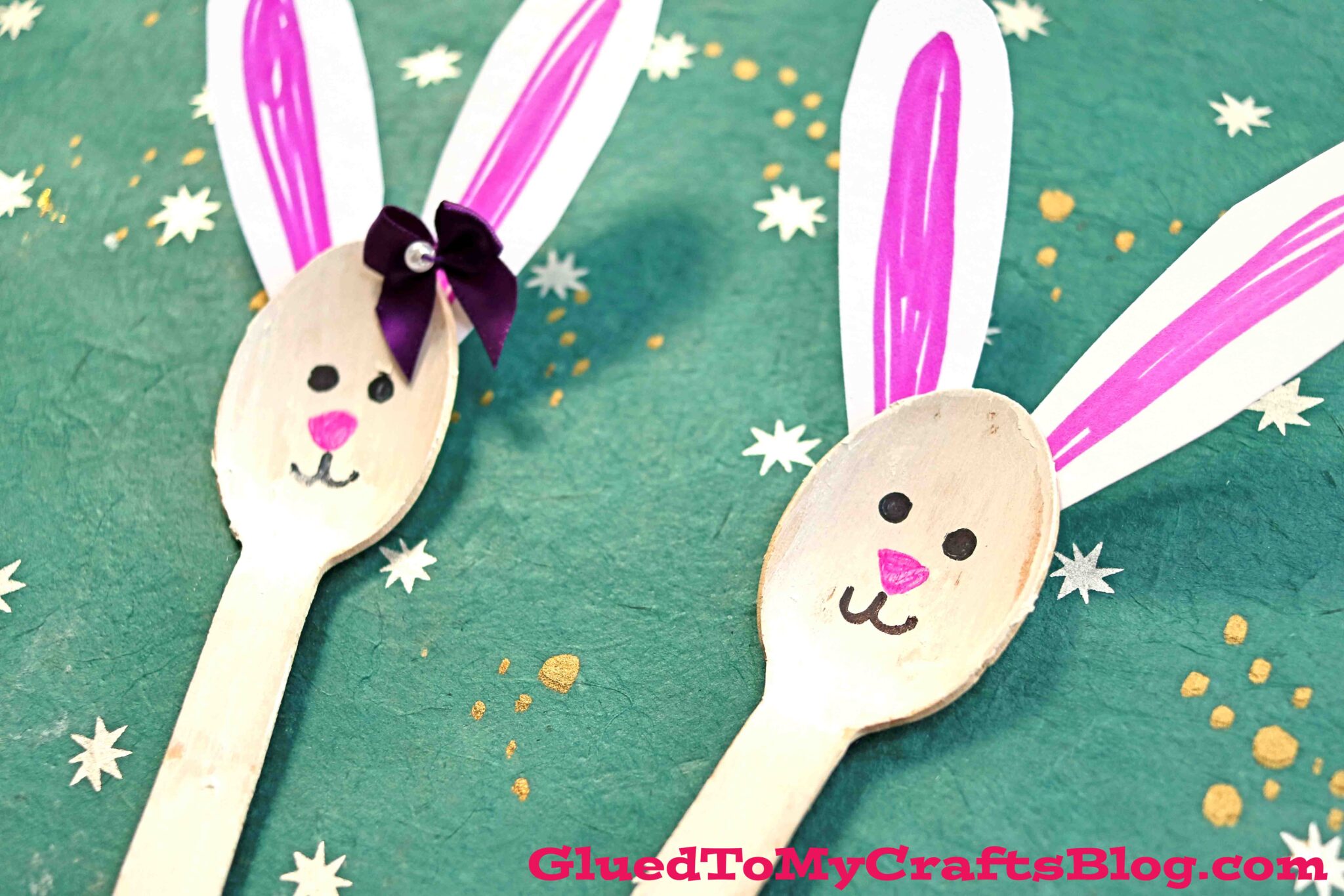 Wooden Spoon Bunny Puppet Craft