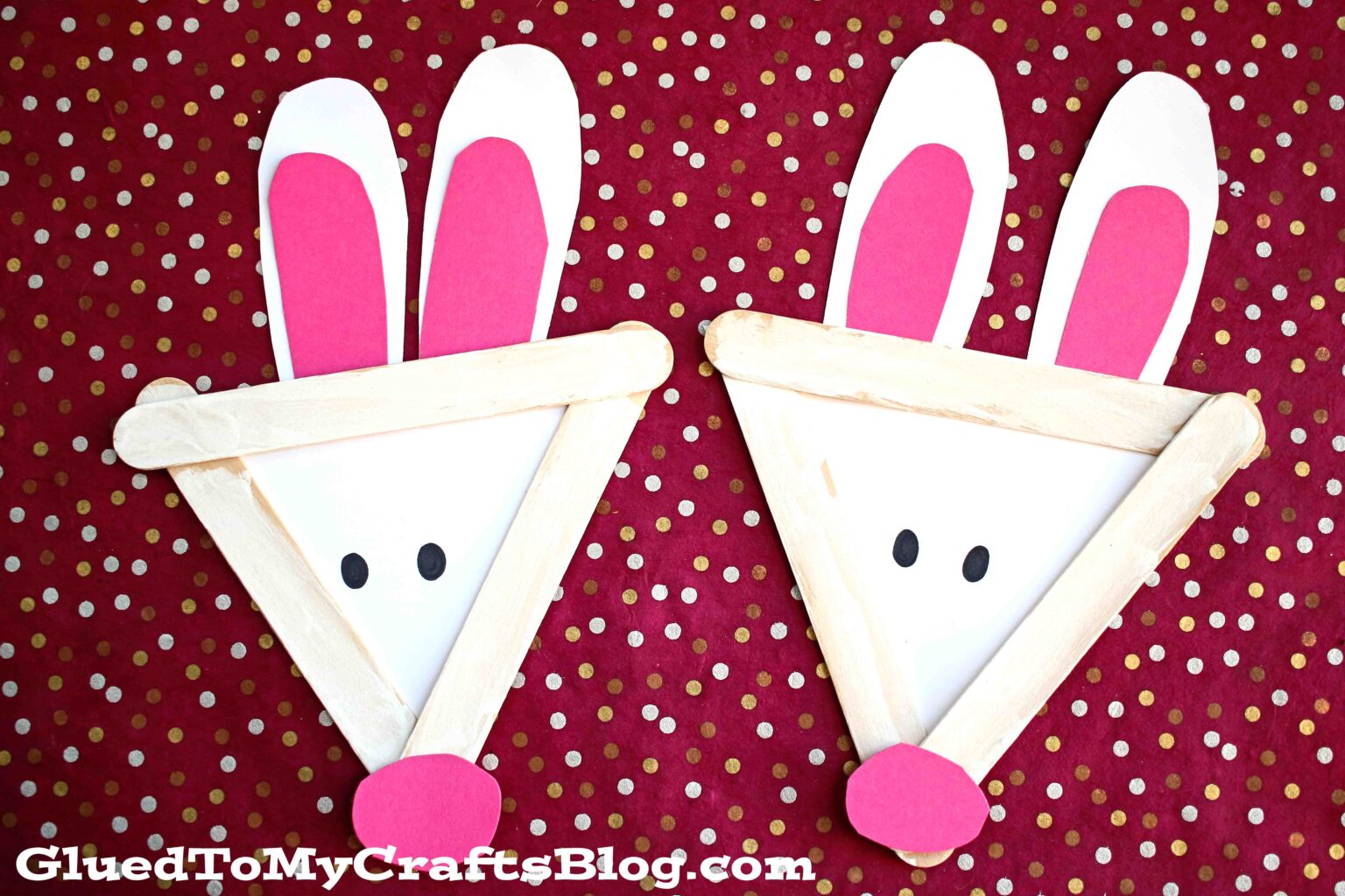 Popsicle Stick Bunny Craft Idea For Spring