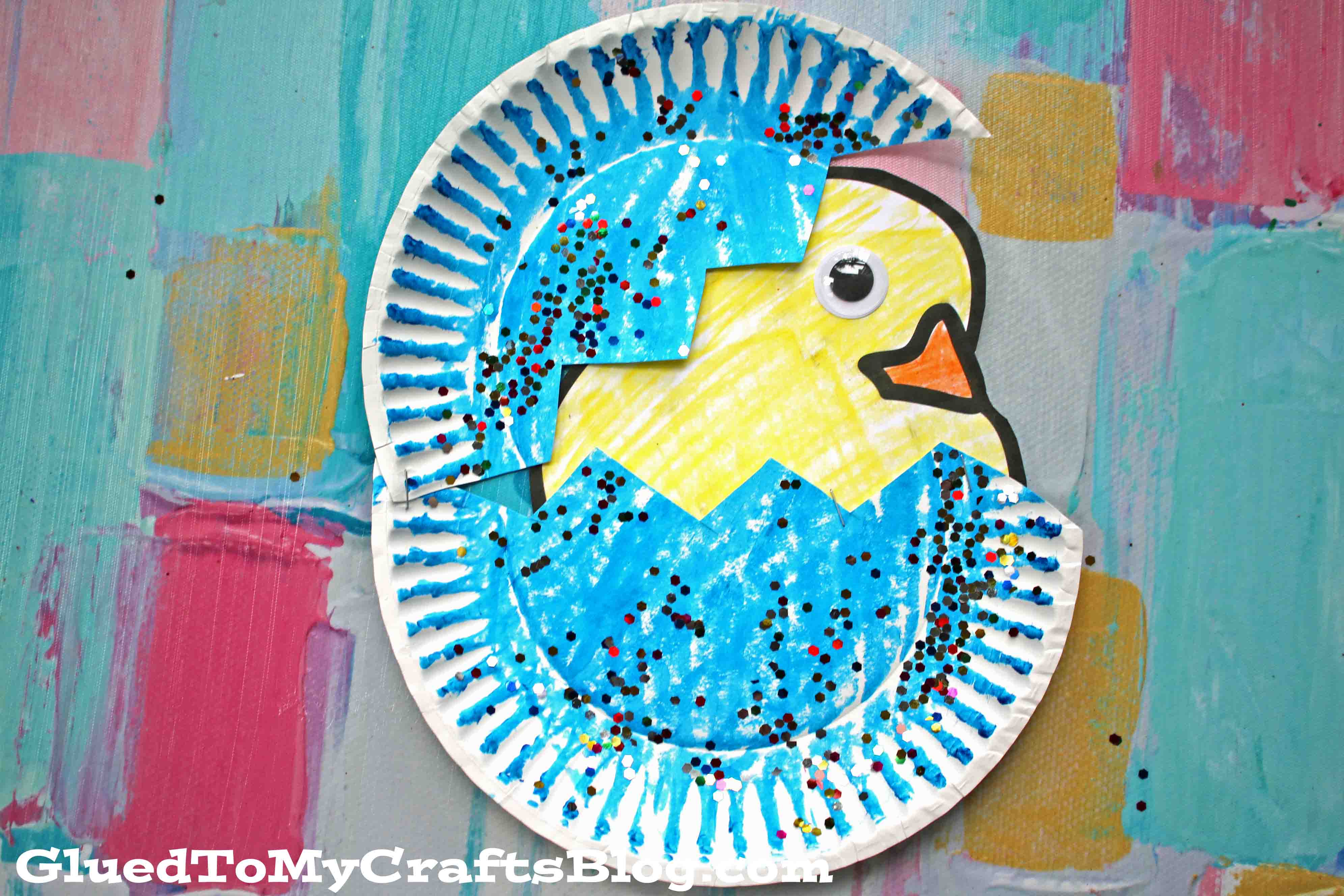 Paper Plate Hatching Baby Chick Craft