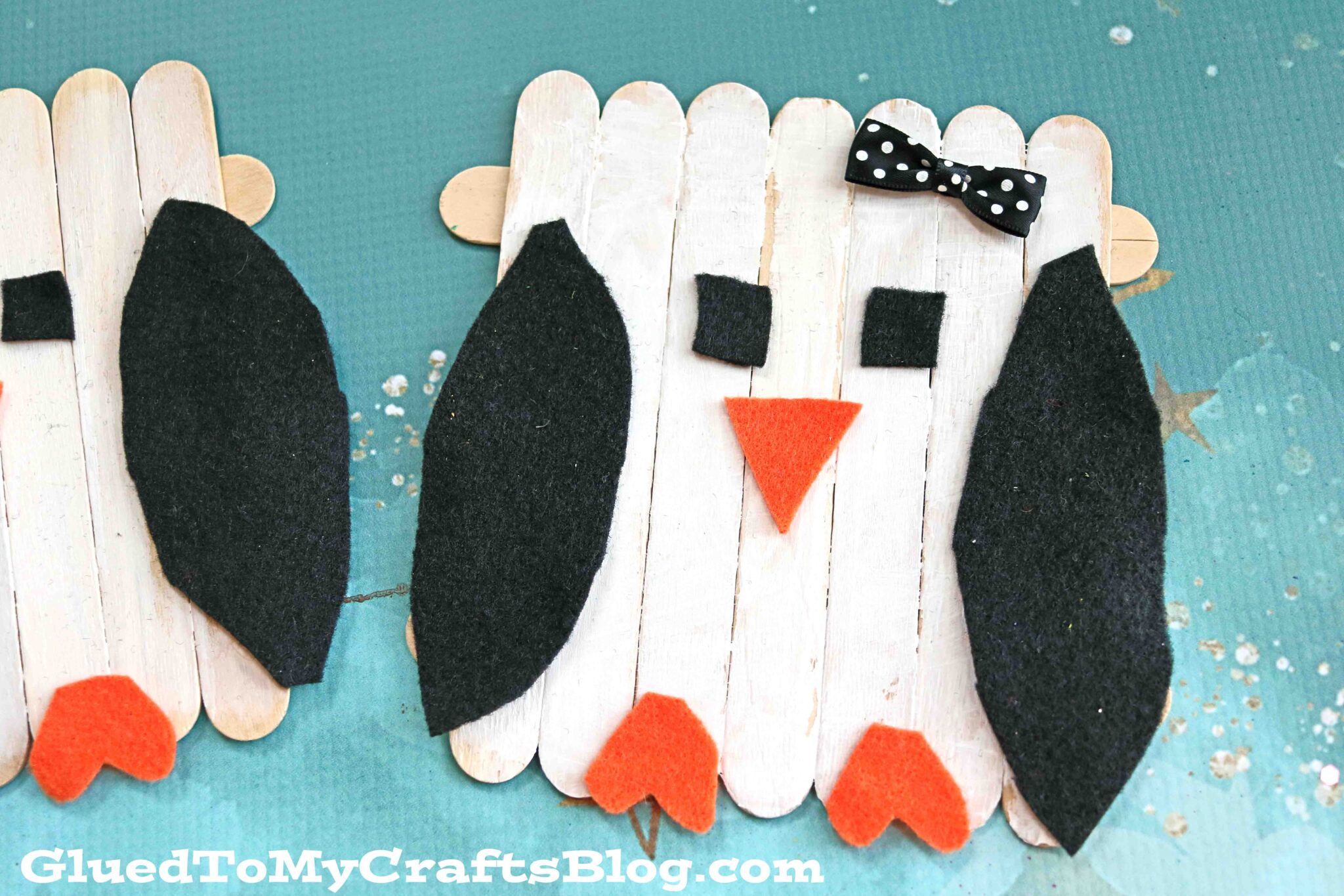 Popsicle Stick Penguin Craft Idea For Winter