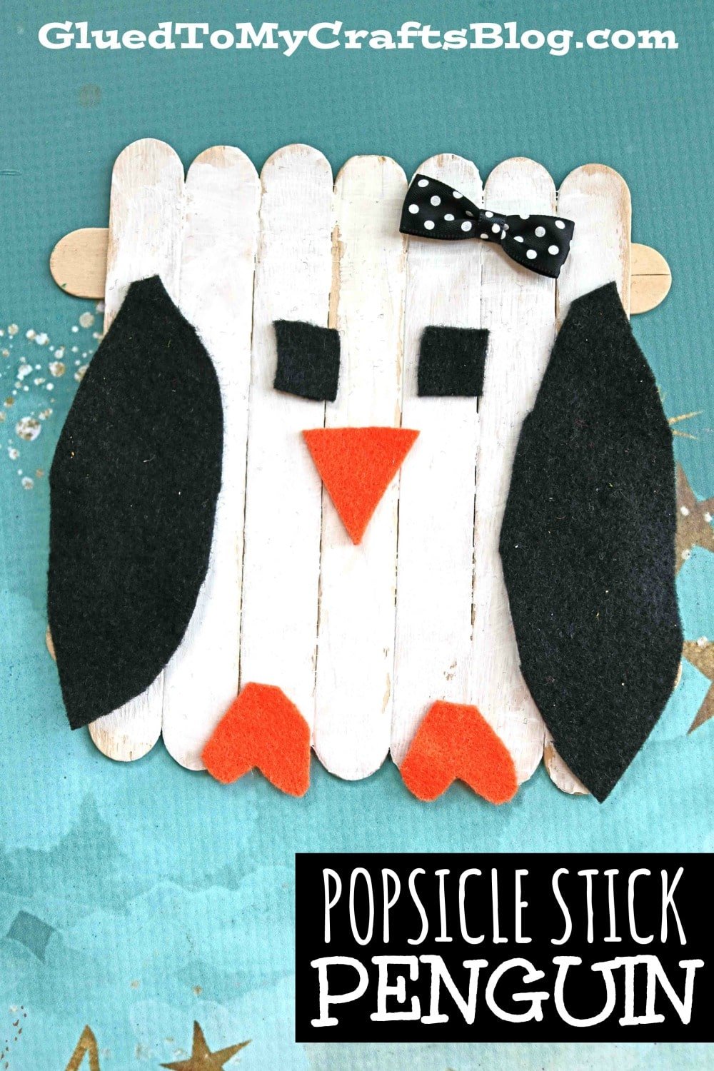 Popsicle Stick Penguin Craft Idea For Winter