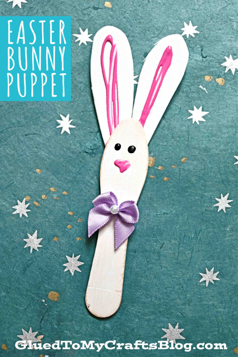 Wooden Scoop Stick Easter Bunnies