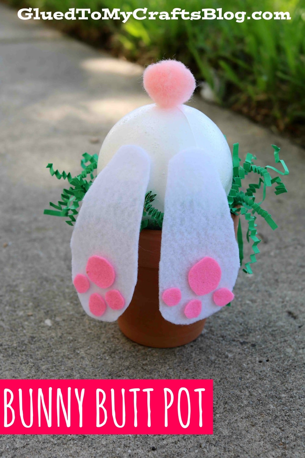 Terra Cotta Pot Bunny Butt Craft
