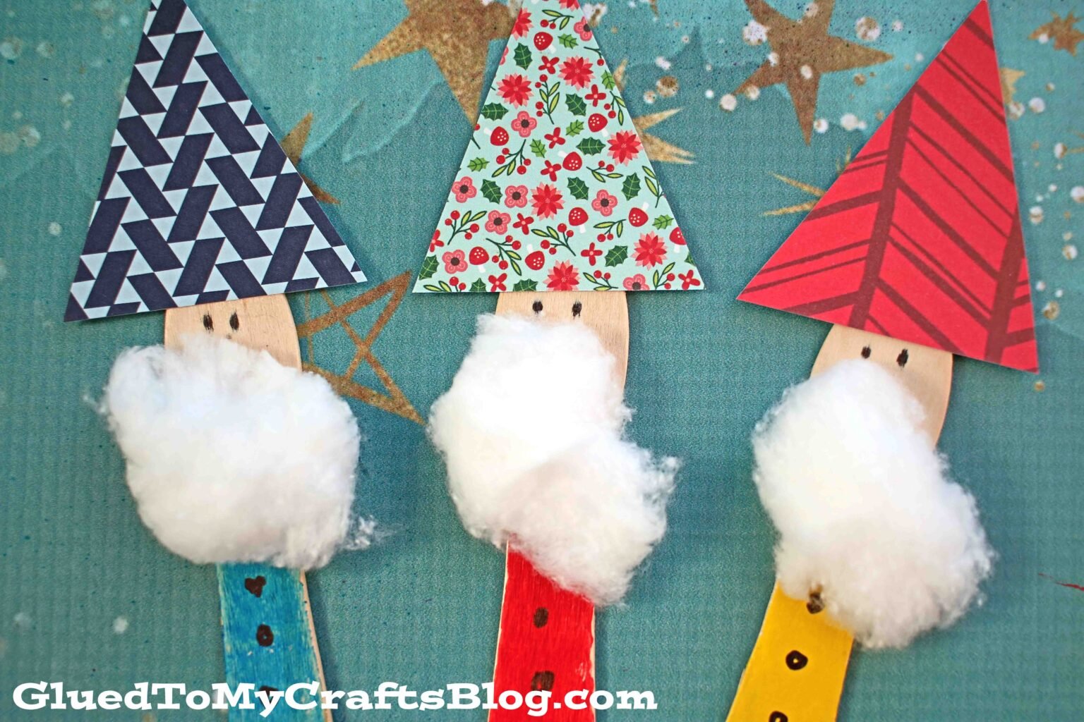 Scoop Stick Garden Gnome Puppet Craft Idea