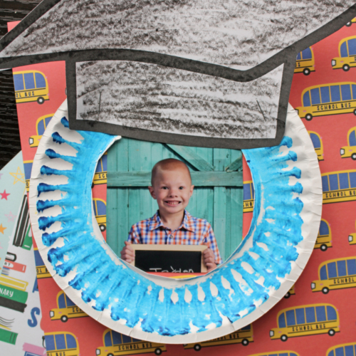 Paper Plate Graduation Photo Frame for Kids