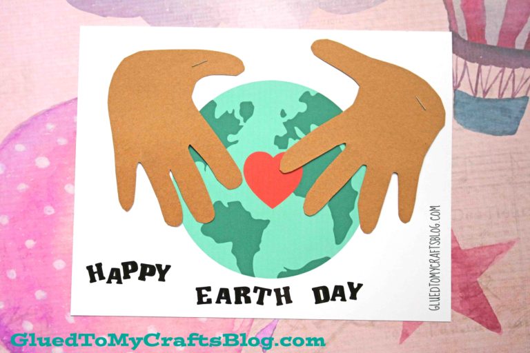 Handprint Earth Day Art Project Keepsake