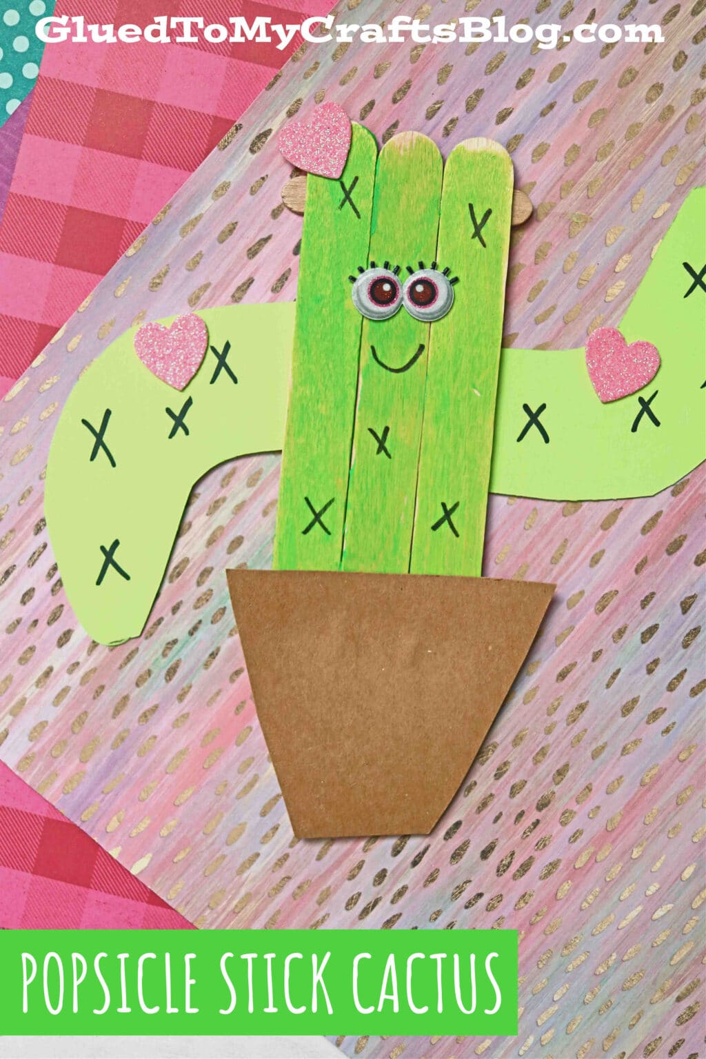 Popsicle Stick Cactus Plant Craft