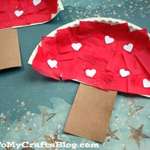 Popsicle Stick Mushroom Fairy House