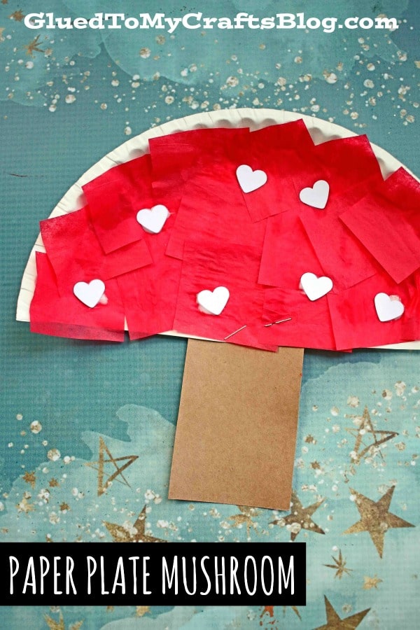 Paper Plate Mushrooms