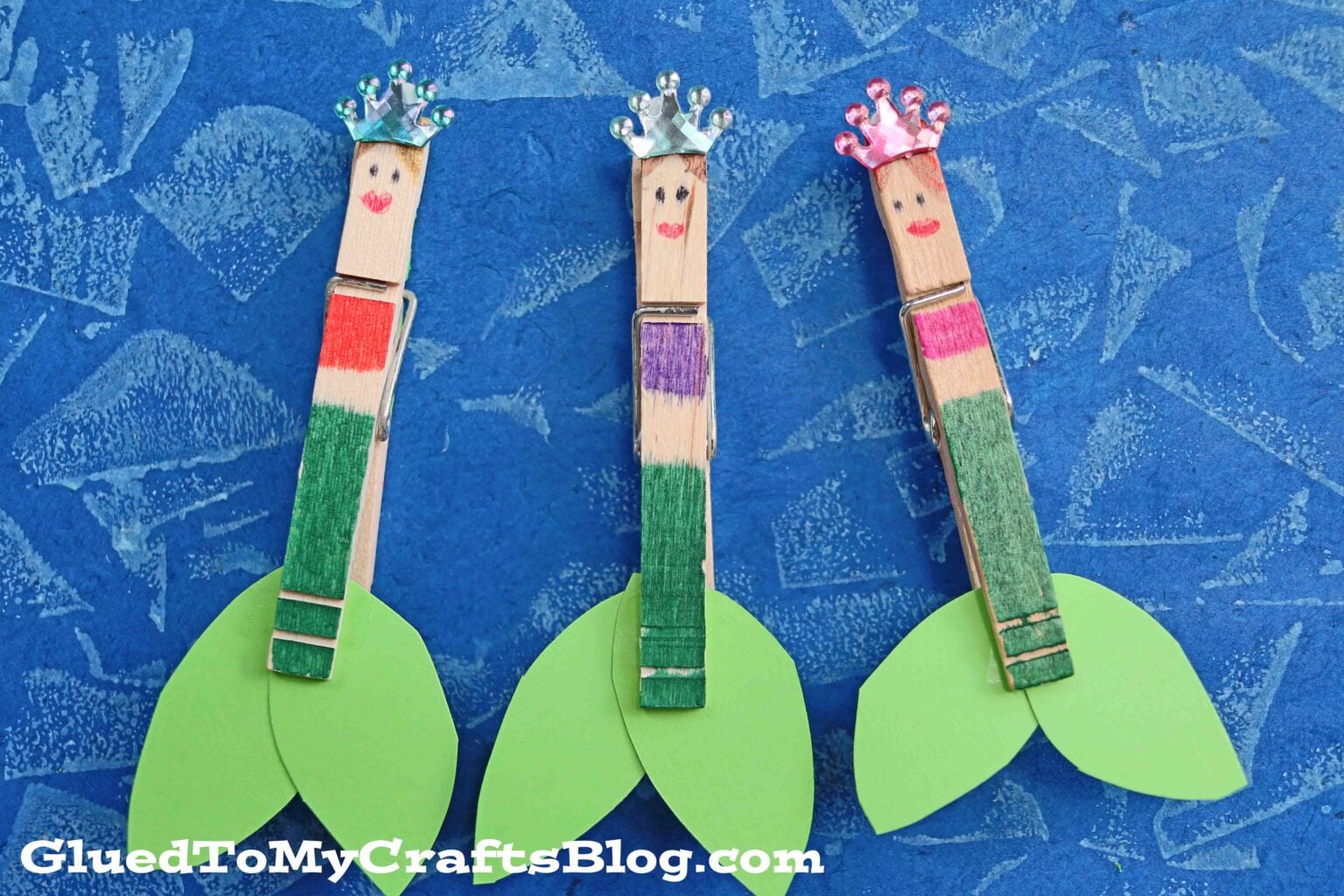 Clothespin Mermaid Craft Idea For Kids