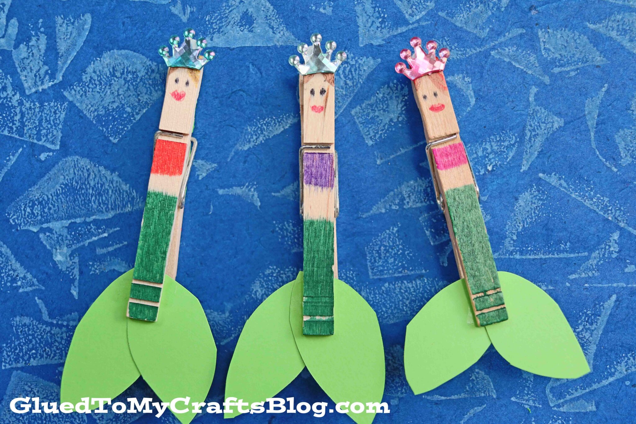 Clothespin Mermaid Craft Idea For Kids