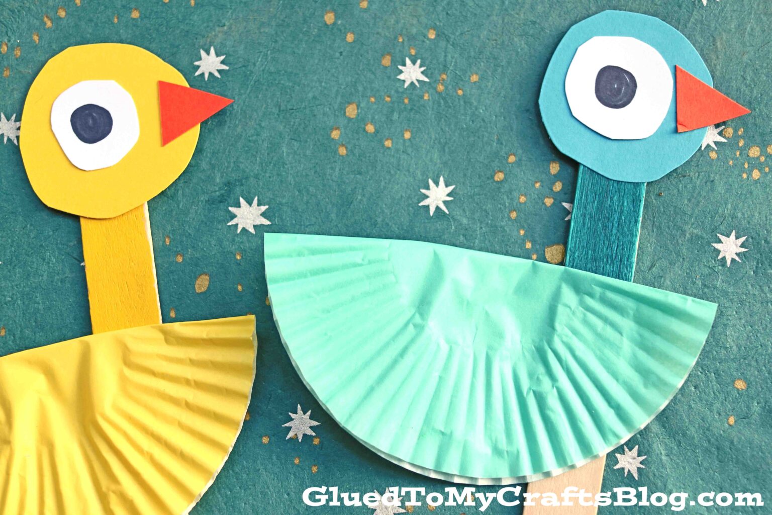 Cupcake Liner Pigeon & Duckling Craft