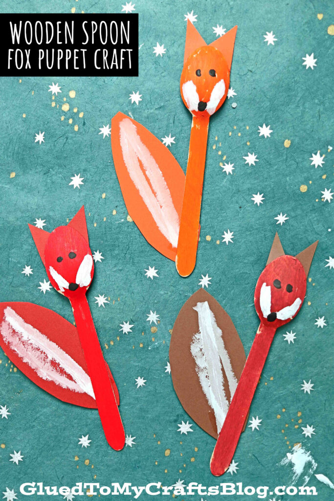 Wooden Spoon Fox Puppet