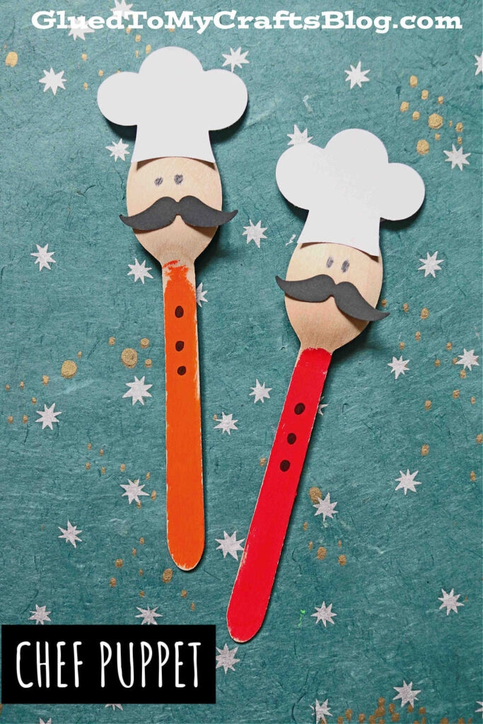 Wooden Spoon Chef Puppets