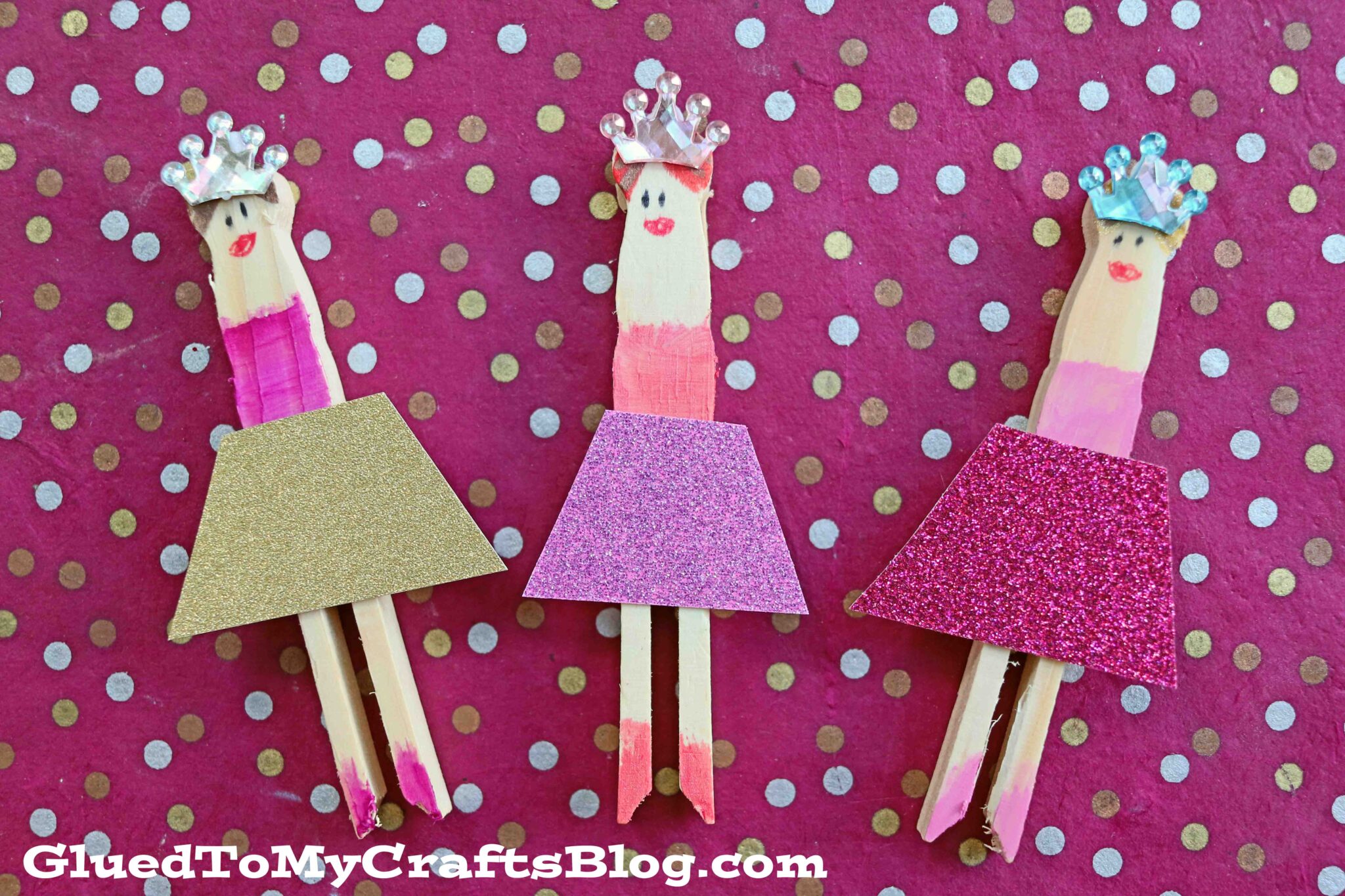 Clothespin Ballerina Craft Idea For Kids